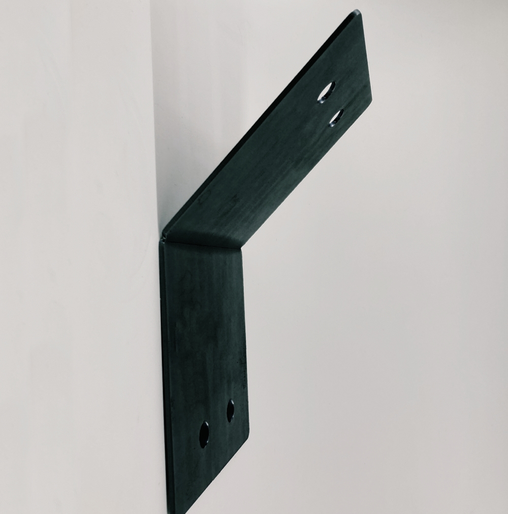 PostHugger™ Bent Knee™ Brace Bracket | For 6×6 Posts | 45-Degree Angle | PostHugger.com